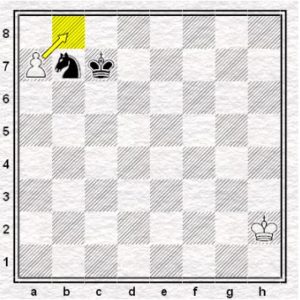 Knight vs one pawn - Chess Simplified