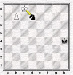 King and pawn vs King and Knight - Chess Simplified